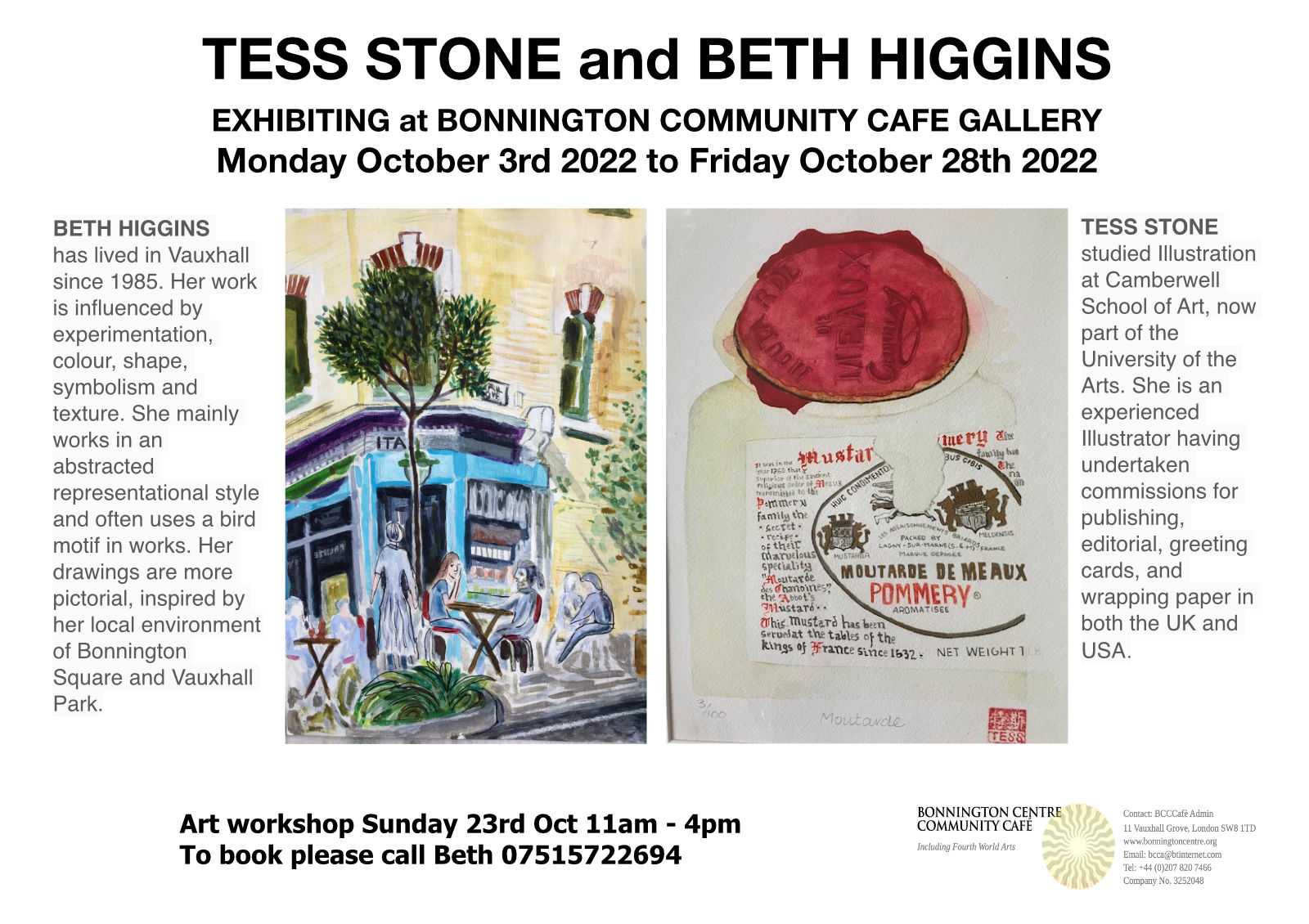 About Tess and Beth - Bonnington Centre