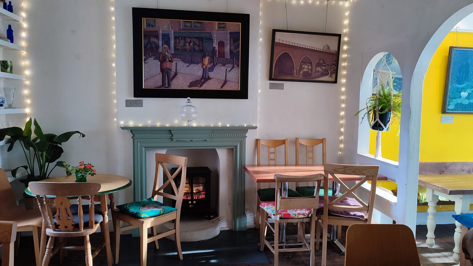 Andy Insh’s Pointillist paintings grace the Café - Bonnington Centre